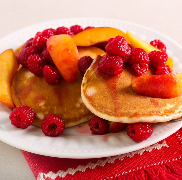 Light & Fluffy Fruity Pancake Stack Recipe - Nature's Finest